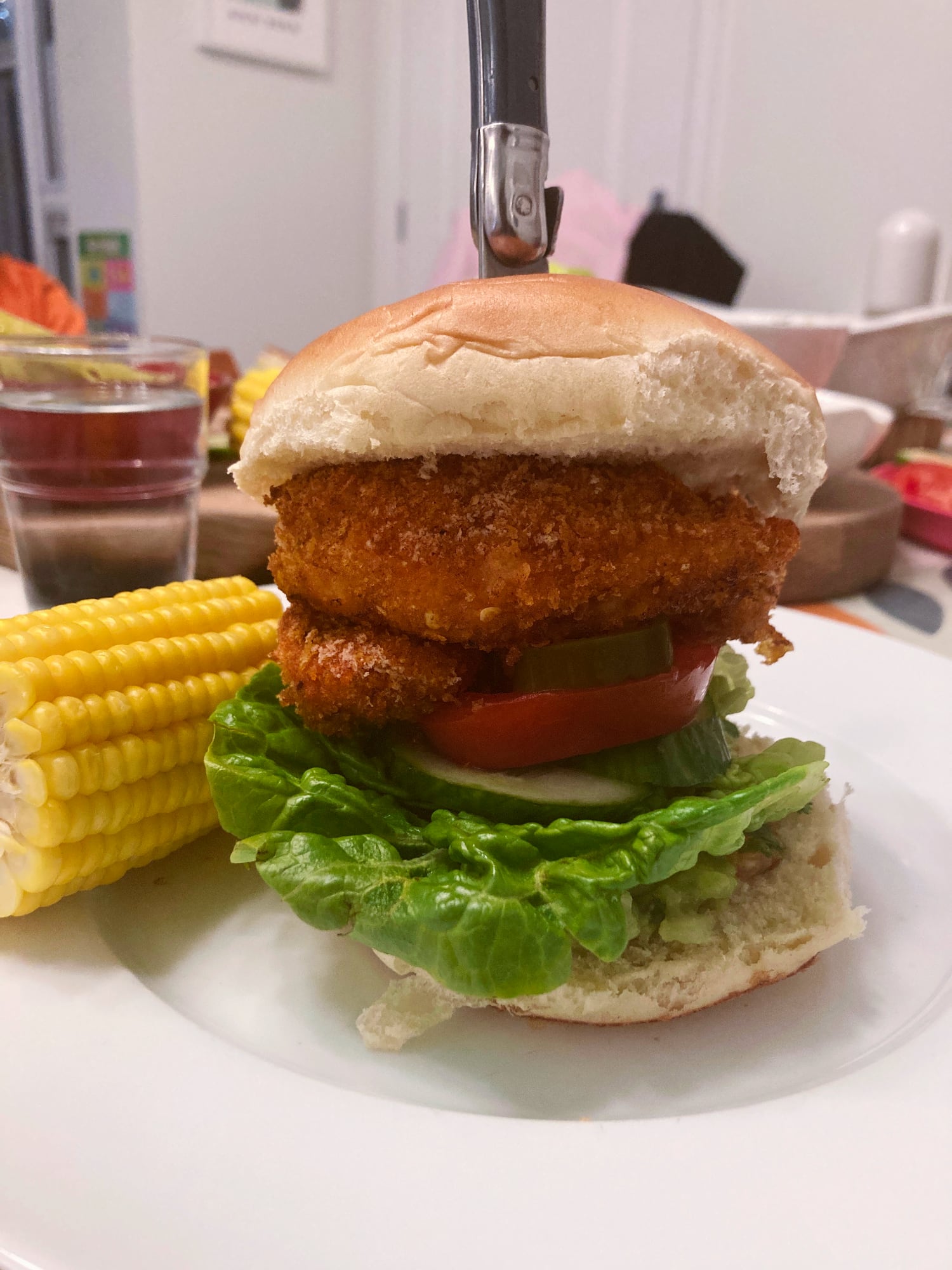 Spicy Panko Kickin' Chicken Burgers ⋆ Family Feed